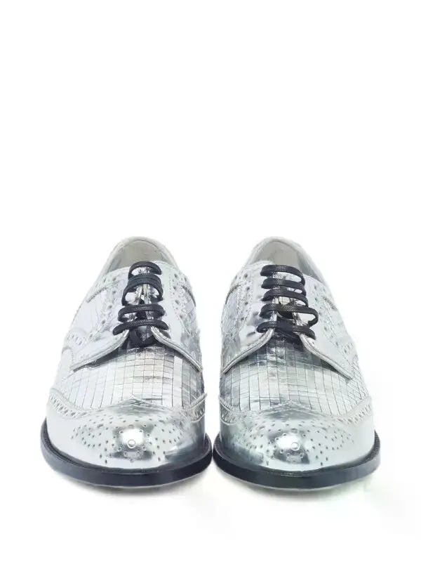 Dolce & Gabbana Metallic Effect Lace Up Brogues