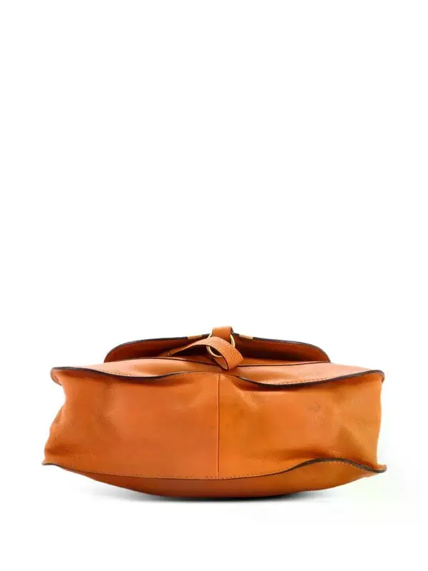 Chloé Marcie Leather Medium Satchel - Orange