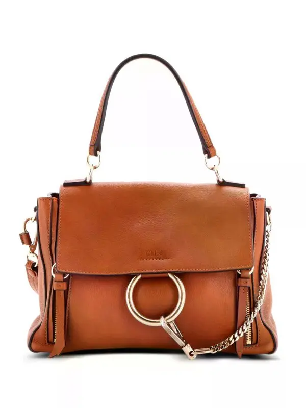 Chloé Faye Day Bag Leather Small Satchel - Brown