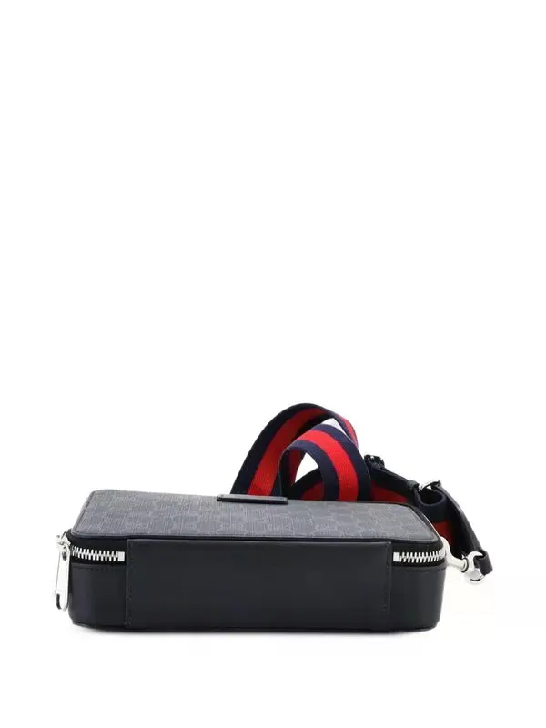 Gucci Gg Coated Canvas Camera Bag With Web Strap