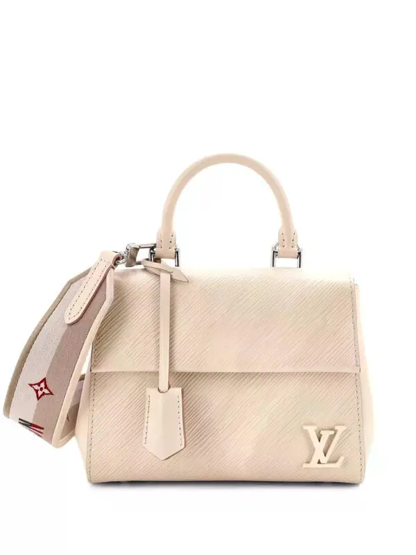 LOUIS VUITTON Cluny Top Handle Bag Epi Leather Mini Satchel - Neutrals