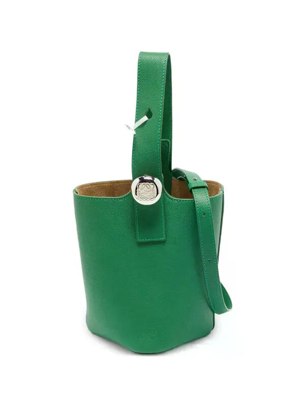 Loewe Pebble Bucket Bag - Green