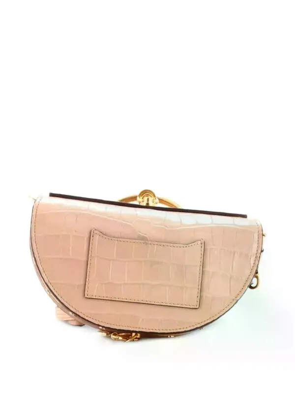Chloé Nile Crocodile Embossed Leather Mini Crossbody Bag - Neutrals
