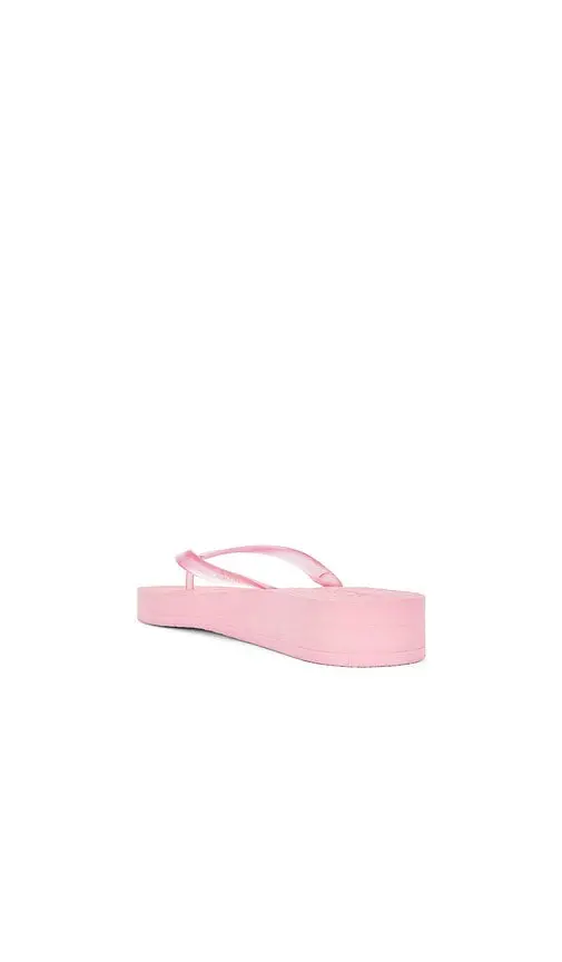 VELOUR Tapered Platform Flip Flop - Pink
