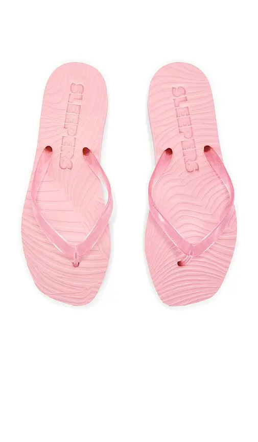 VELOUR Tapered Platform Flip Flop - Pink
