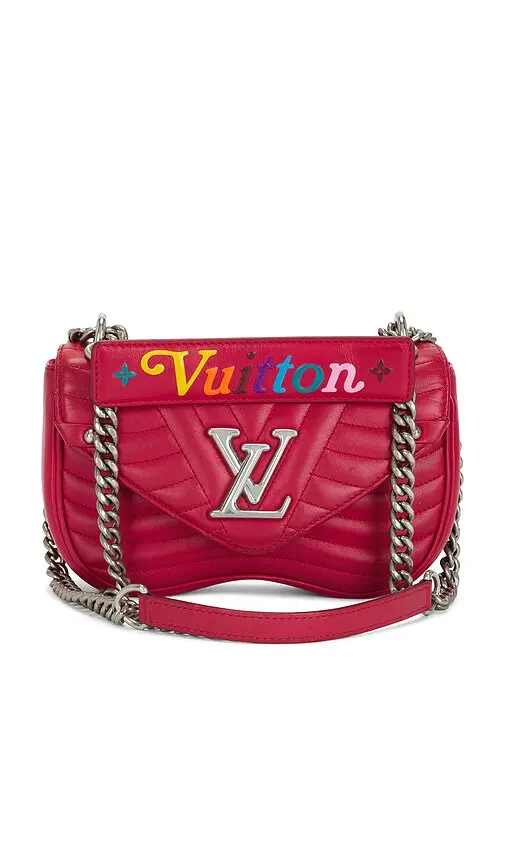 FWRD RENEW Louis Vuitton New Wave Chain Pm Shoulder Bag - Red