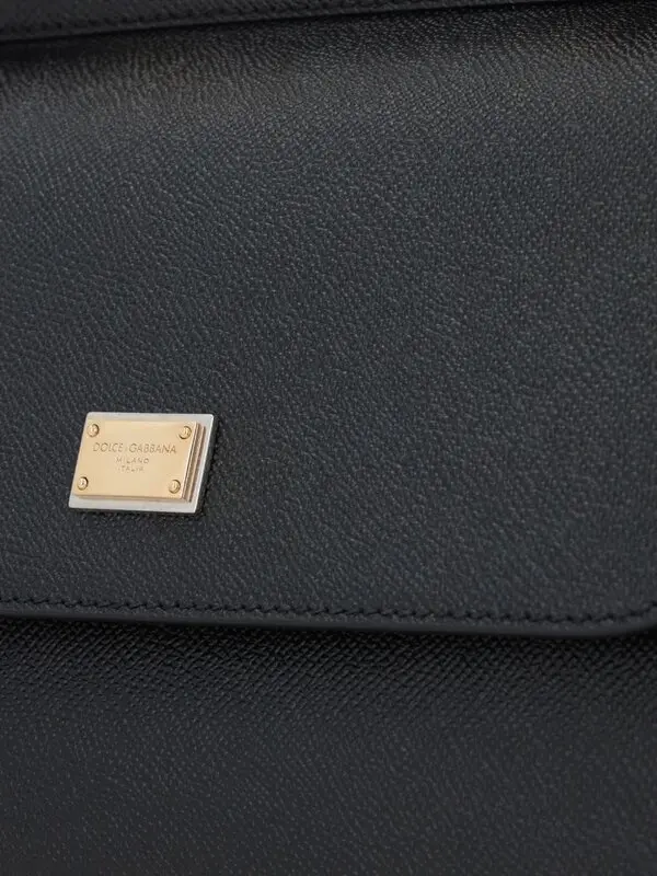 Dolce & Gabbana Sicily Large Leather Handbag