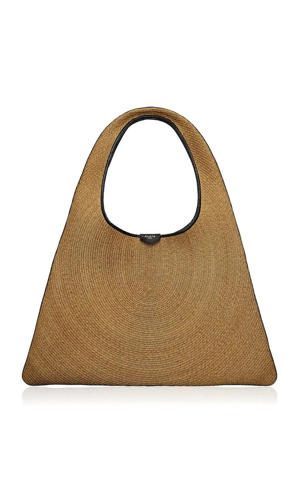Alaïa Hobo Raffia Tote Bag - Neutral