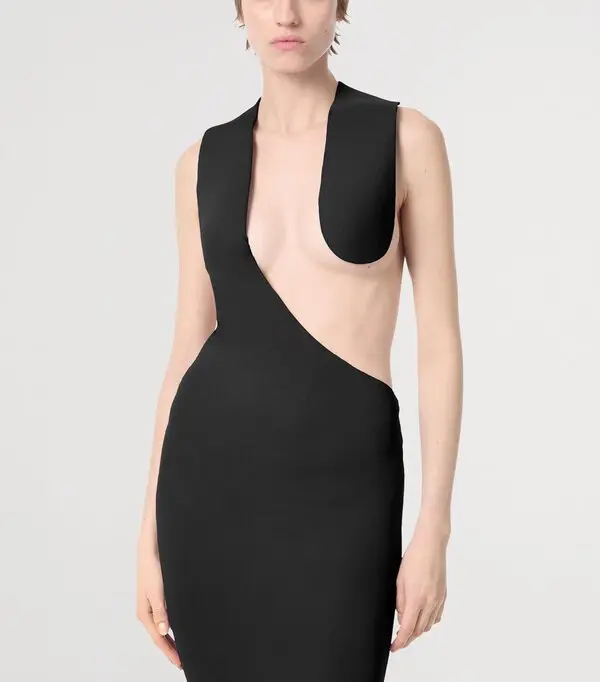 TOM FORD Asymmetric Backless Maxi Dress
