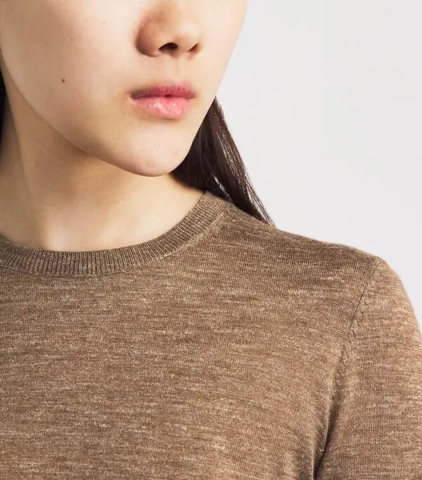 Gabriela Hearst Chryse Short-sleeve Sweater - Brown