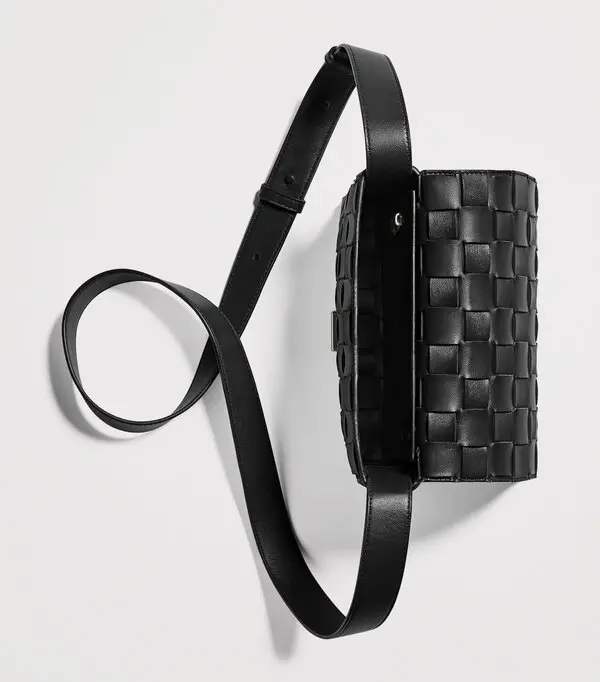 Bottega Veneta Orto Messenger Bag - Black