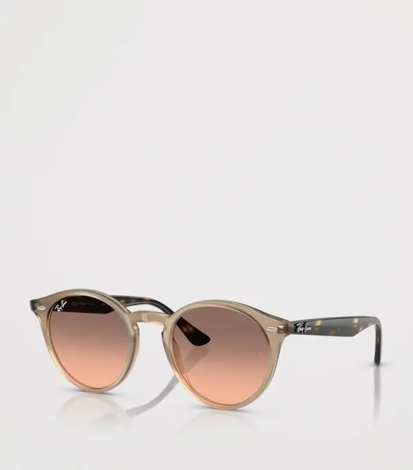 Ray-ban Propionate Round Frame Sunglasses - Beige