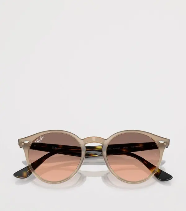 Ray-ban Propionate Round Frame Sunglasses - Beige
