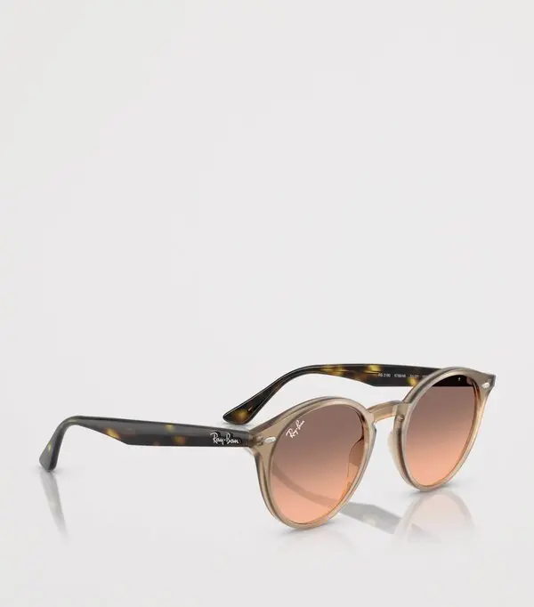 Ray-ban Propionate Round Frame Sunglasses - Beige