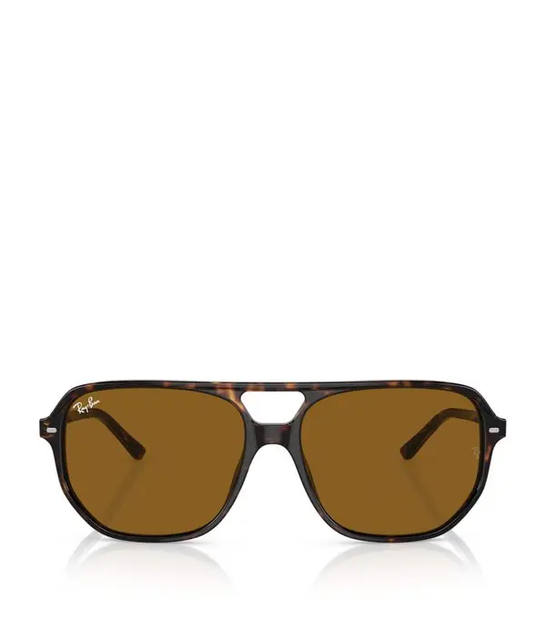 Ray-ban Tortoiseshell Bill One Square Frame Sunglasses - Brown