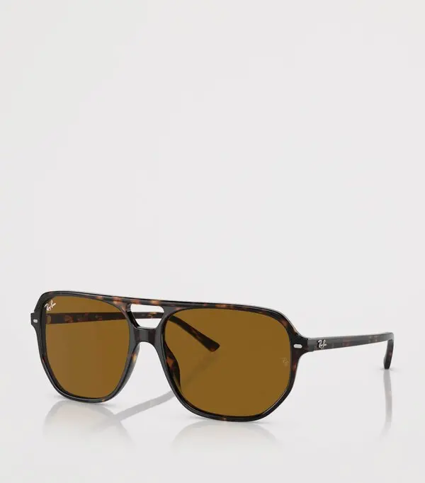 Ray-ban Tortoiseshell Bill One Square Frame Sunglasses - Brown