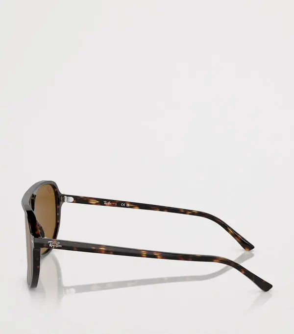 Ray-ban Tortoiseshell Bill One Square Frame Sunglasses - Brown