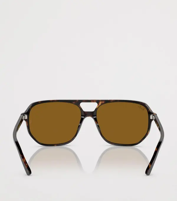 Ray-ban Tortoiseshell Bill One Square Frame Sunglasses - Brown