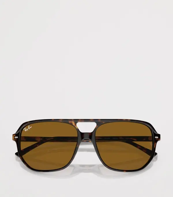 Ray-ban Tortoiseshell Bill One Square Frame Sunglasses - Brown