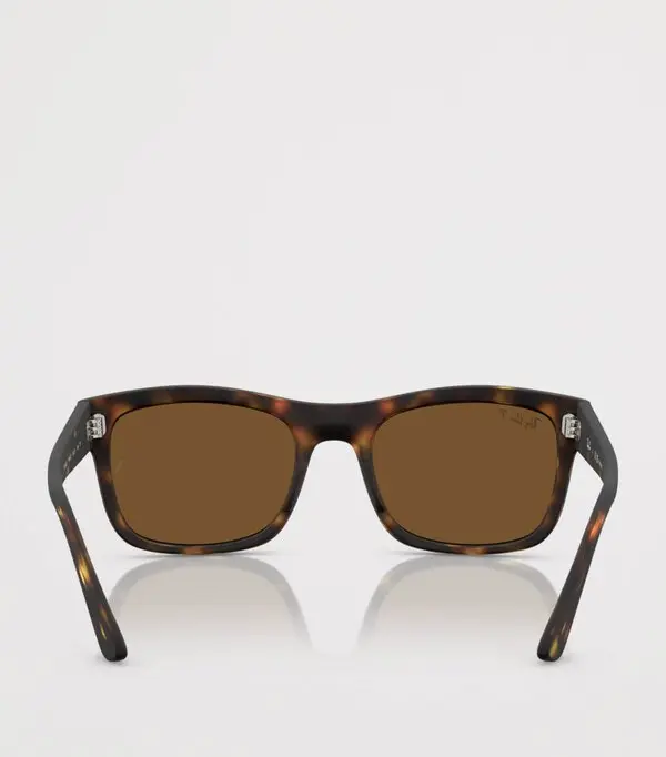Ray-ban Tortoiseshell Square Frame Sunglasses - Brown