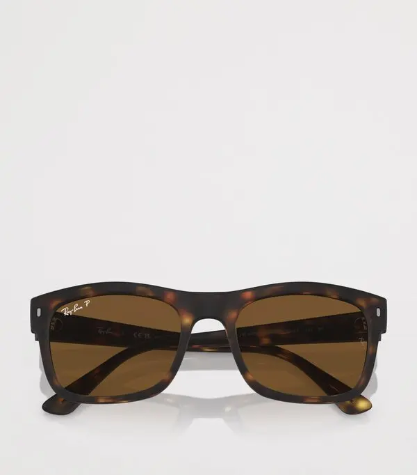Ray-ban Tortoiseshell Square Frame Sunglasses - Brown