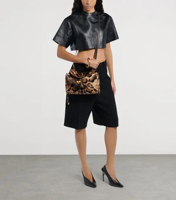 Balenciaga Rodeo Top-handle Bag In Pony Hair - Pink