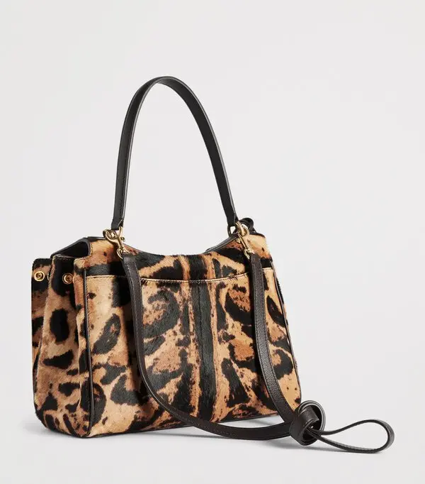 Balenciaga Rodeo Top-handle Bag In Pony Hair - Pink