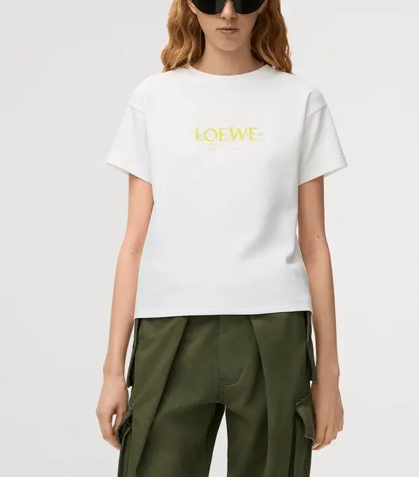 Loewe Embroidered Logo T-shirt
