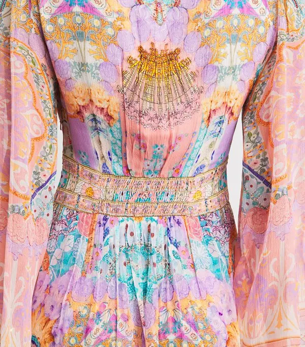 Camilla Silk Maxi Dress With Elaborate Print
