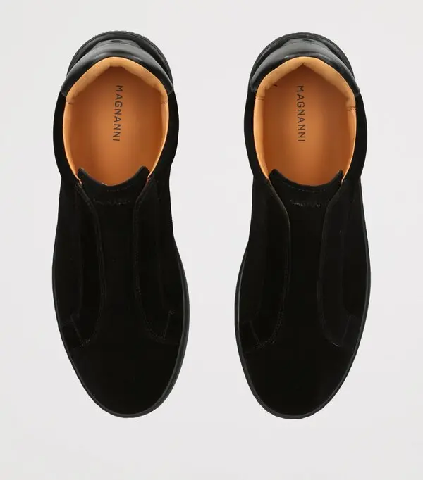 Magnanni Suede Laceless Sneakers