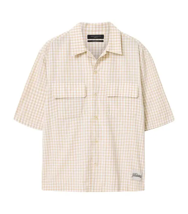 ALLSAINTS Organic Cotton Check Rockland Shirt