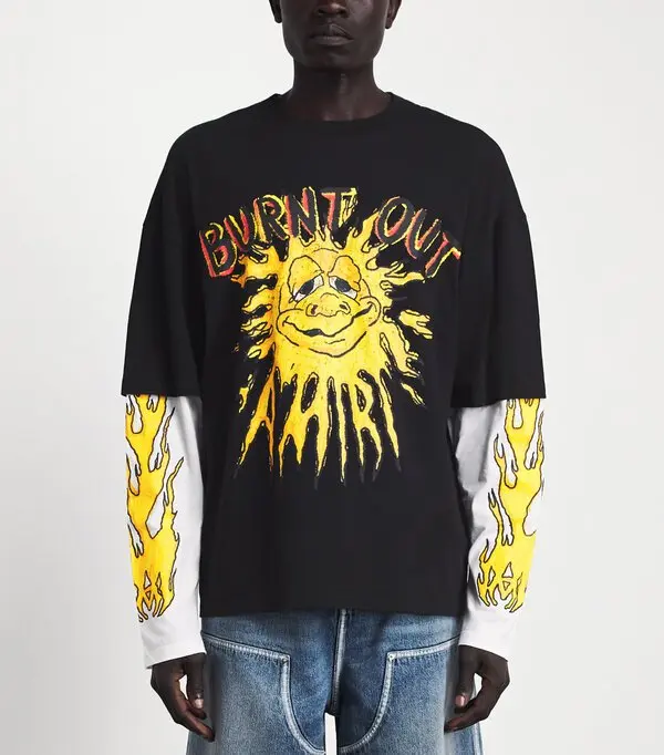 Amiri Cotton Burn Out T-shirt