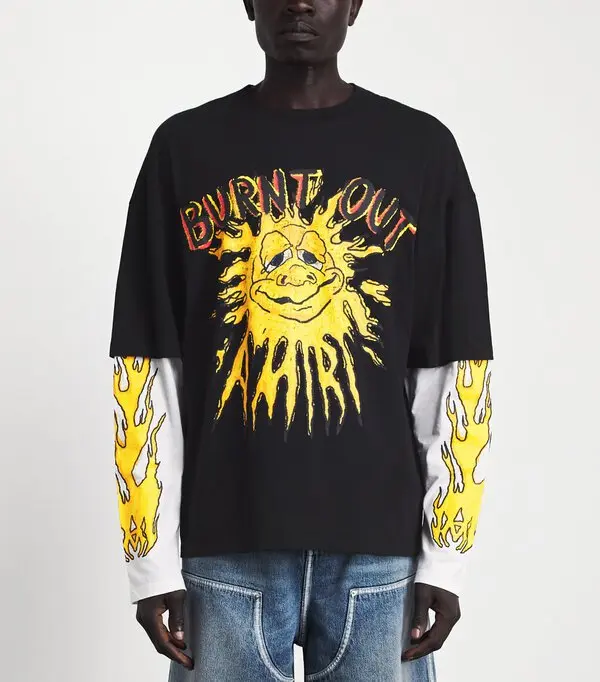 Amiri Cotton Burn Out T-shirt