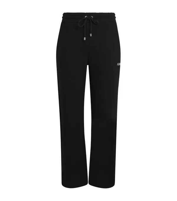Amiri Cotton Relaxed Logo Sweatpants - Black