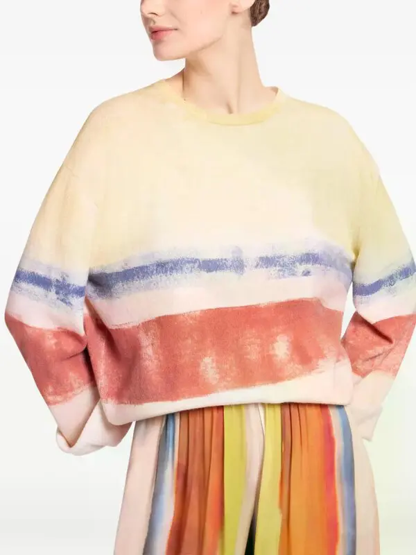 Elie Saab Cashmere-blend Jumper With Horizontal Stripes