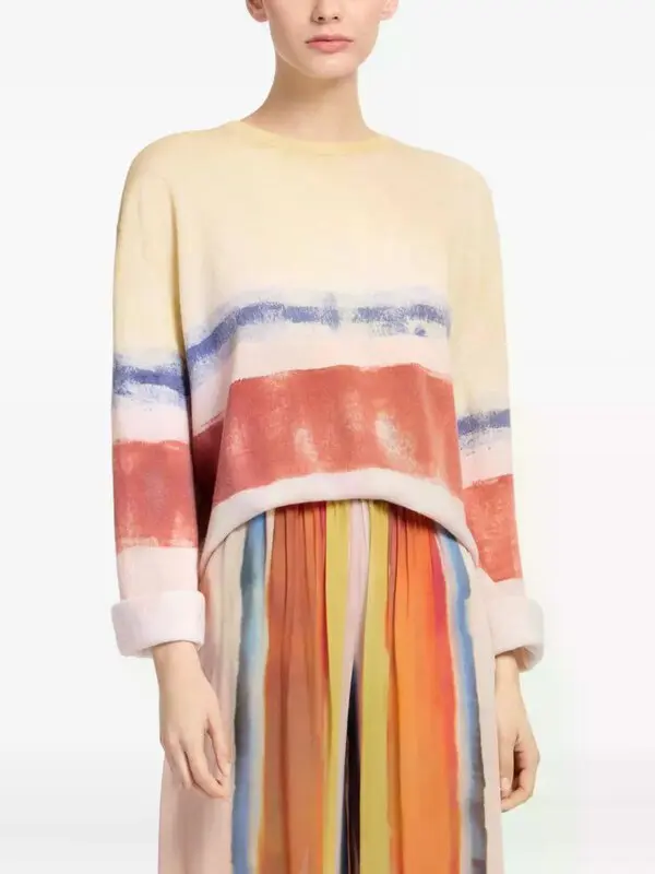 Elie Saab Cashmere-blend Jumper With Horizontal Stripes
