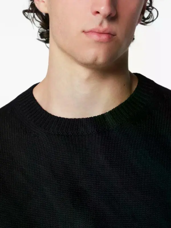 ROBERTO COLLINA Ribbed Knit Crew Neck Sweater