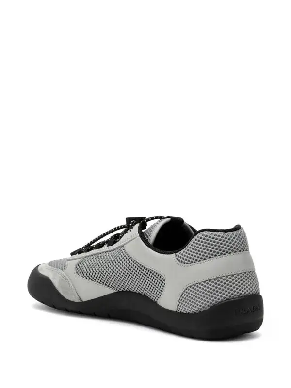 Prada Speedrock Lace-up Sneakers - Grey