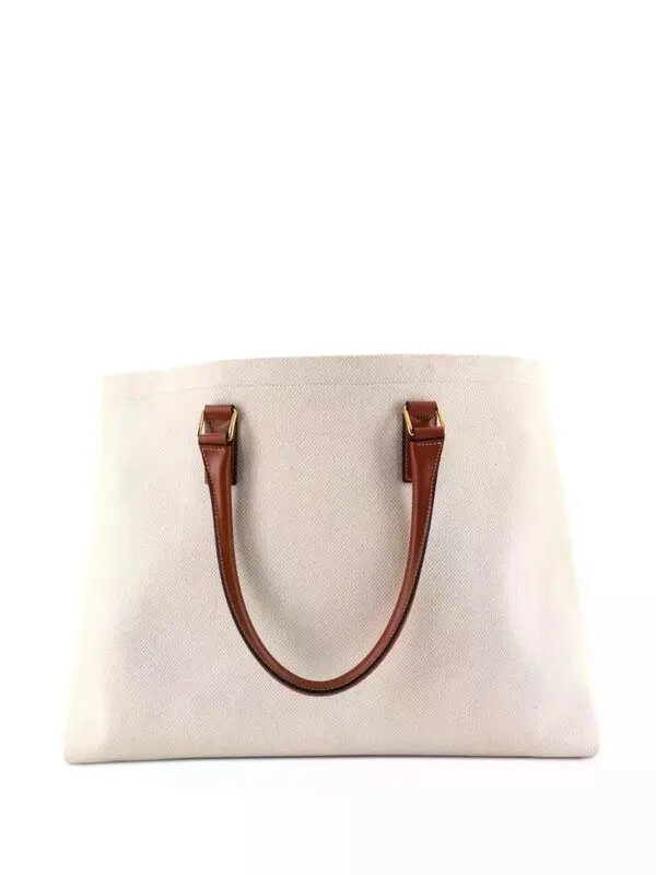 Celine St. Tropez Horizontal Cabas Canvas Tote Bag