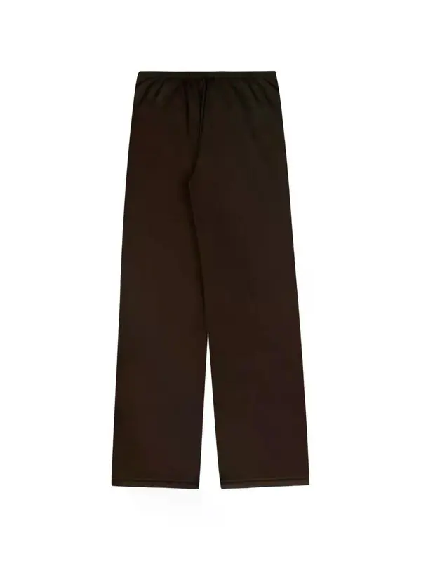 Sporty & Rich Serif Logo Side Stripe Track Pants - Brown