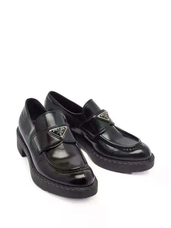 Prada Logo Plaque Loafers