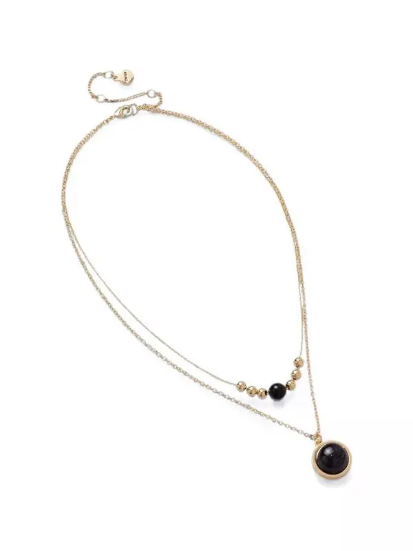 Dkny Camila Bead-embellished Layered Necklace - Gold