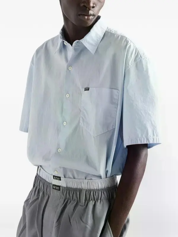 Prada Short-sleeved Cotton Shirt