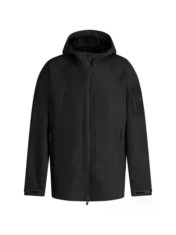 BOSS Hooded Zip-up Jacket With Matte Finish