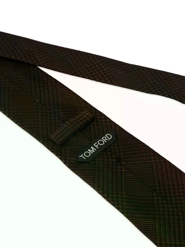 TOM FORD Houndstooth Silk Neck Tie