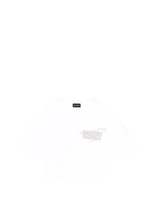Emporio Armani Cropped Logo T-shirt - White