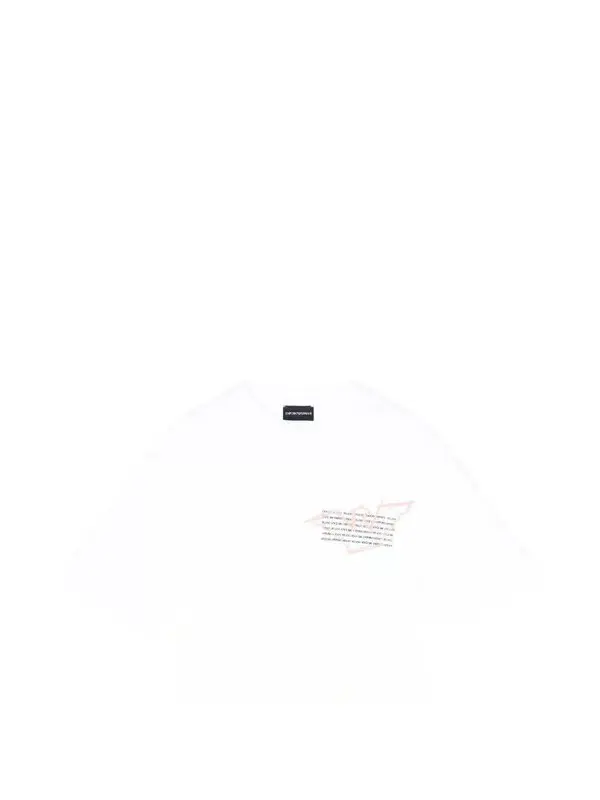 Emporio Armani Cropped Logo T-shirt - White
