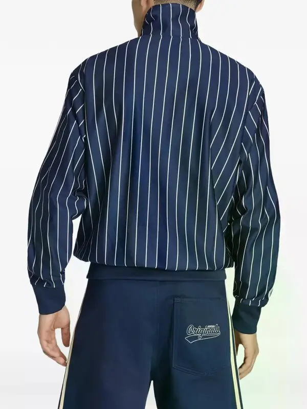 Adidas Firebird Pinstriped Sweatshirt - Blue