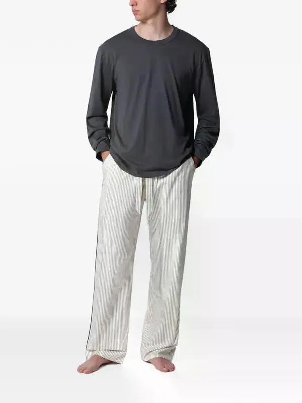 TEKLA Long-sleeve Pajamas Top - Grey
