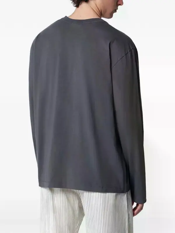 TEKLA Long-sleeve Pajamas Top - Grey